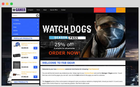 Create your Free eCommerce Store with Freewebstore